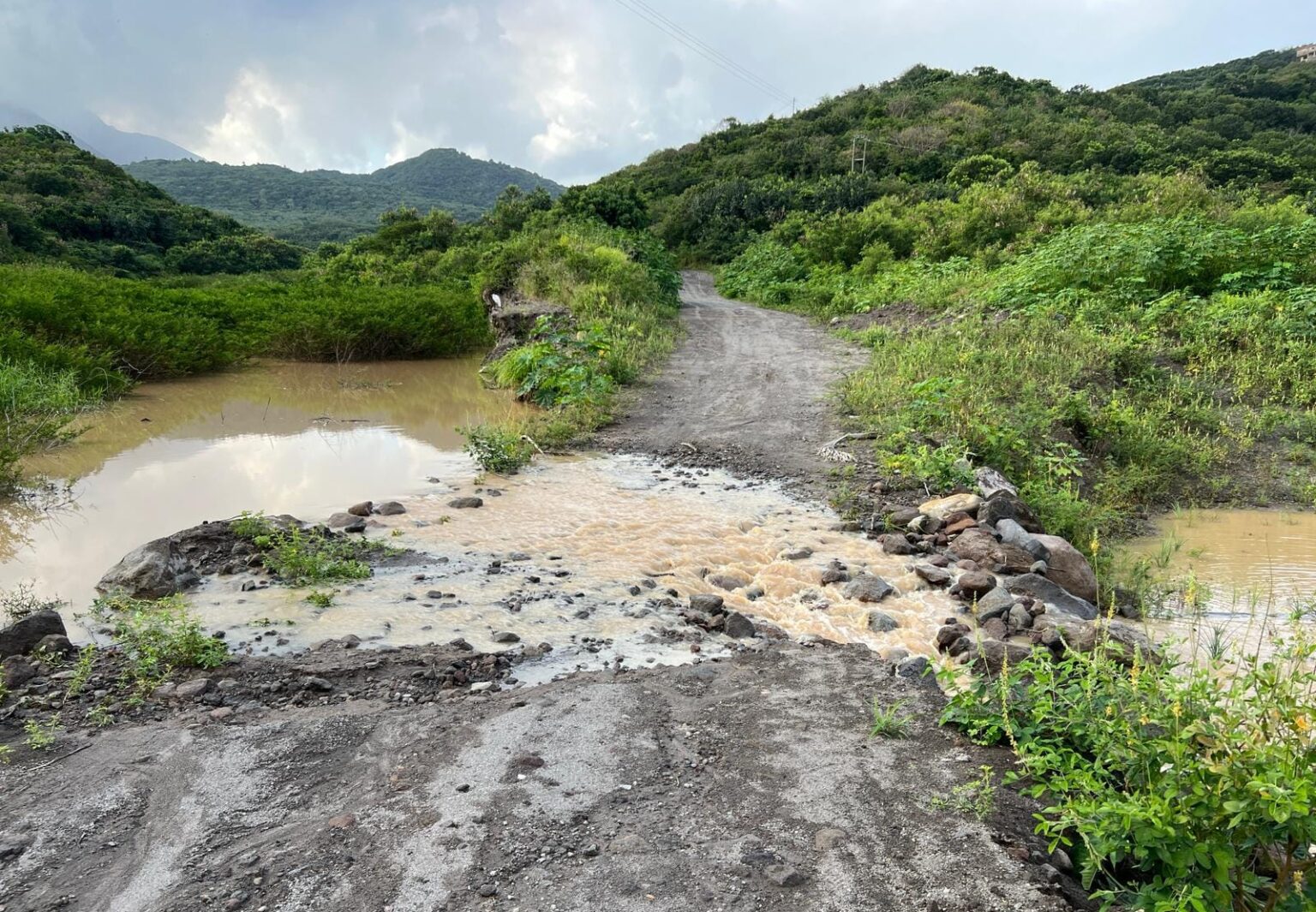 Tours called off after heavy rain floods Belham Valley - Montserrat ...